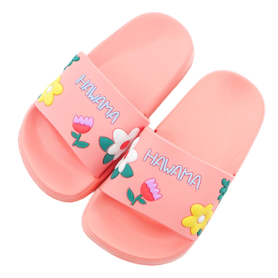Papuci pentru copii, imprimeu floral, F301, roz, 25 EU - eMAG.ro