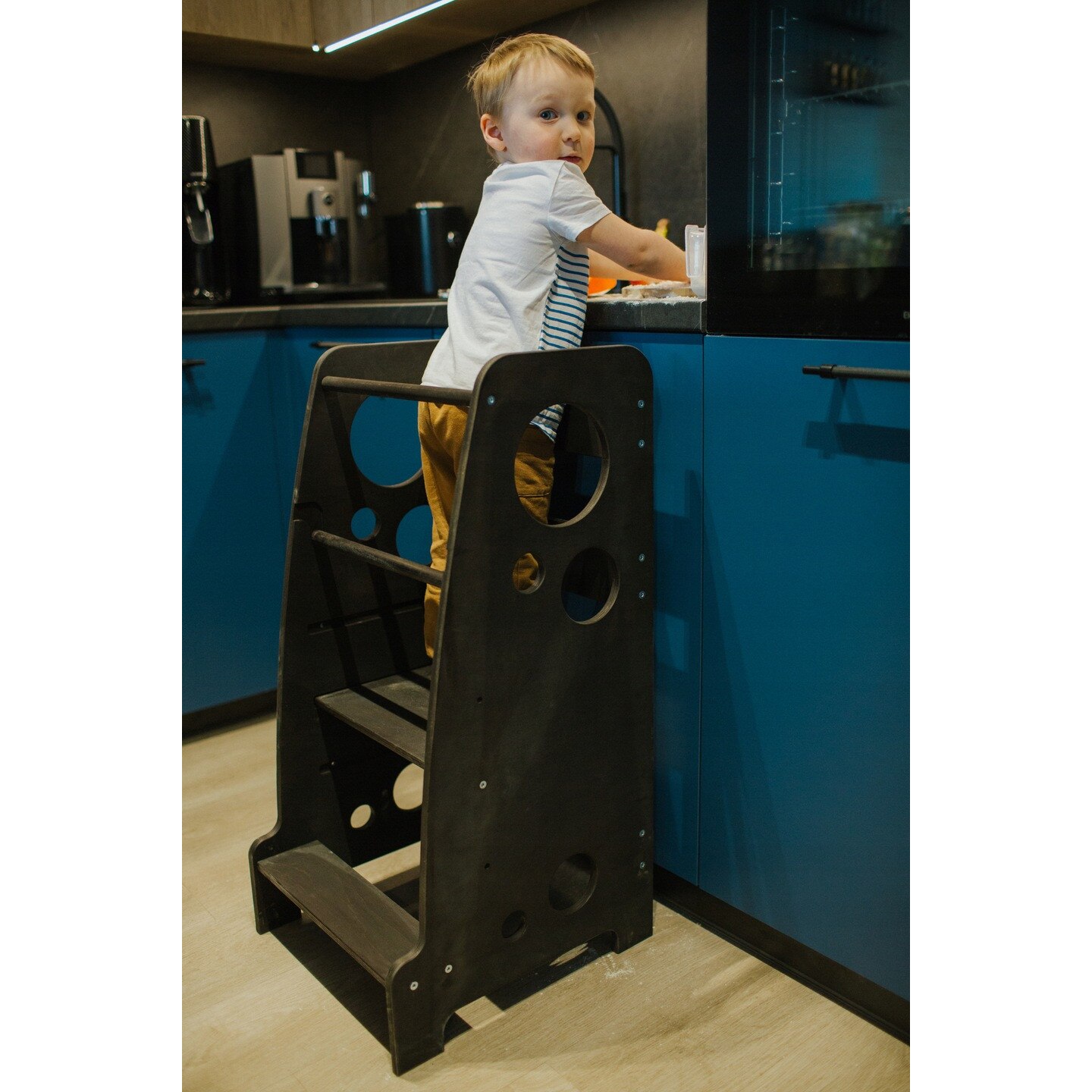 Scaun inaltator pentru copii, Lila Baby, Lemn - eMAG.ro