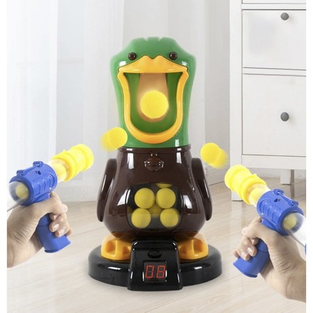 Joc tragere la tinta Impusca Rata, 2 pistoale, 24 mingi de spuma - eMAG.ro