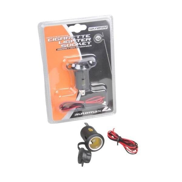 Priza bricheta auto 12/24V, cu capac, rezistenta la apa, 2317 Automax ...