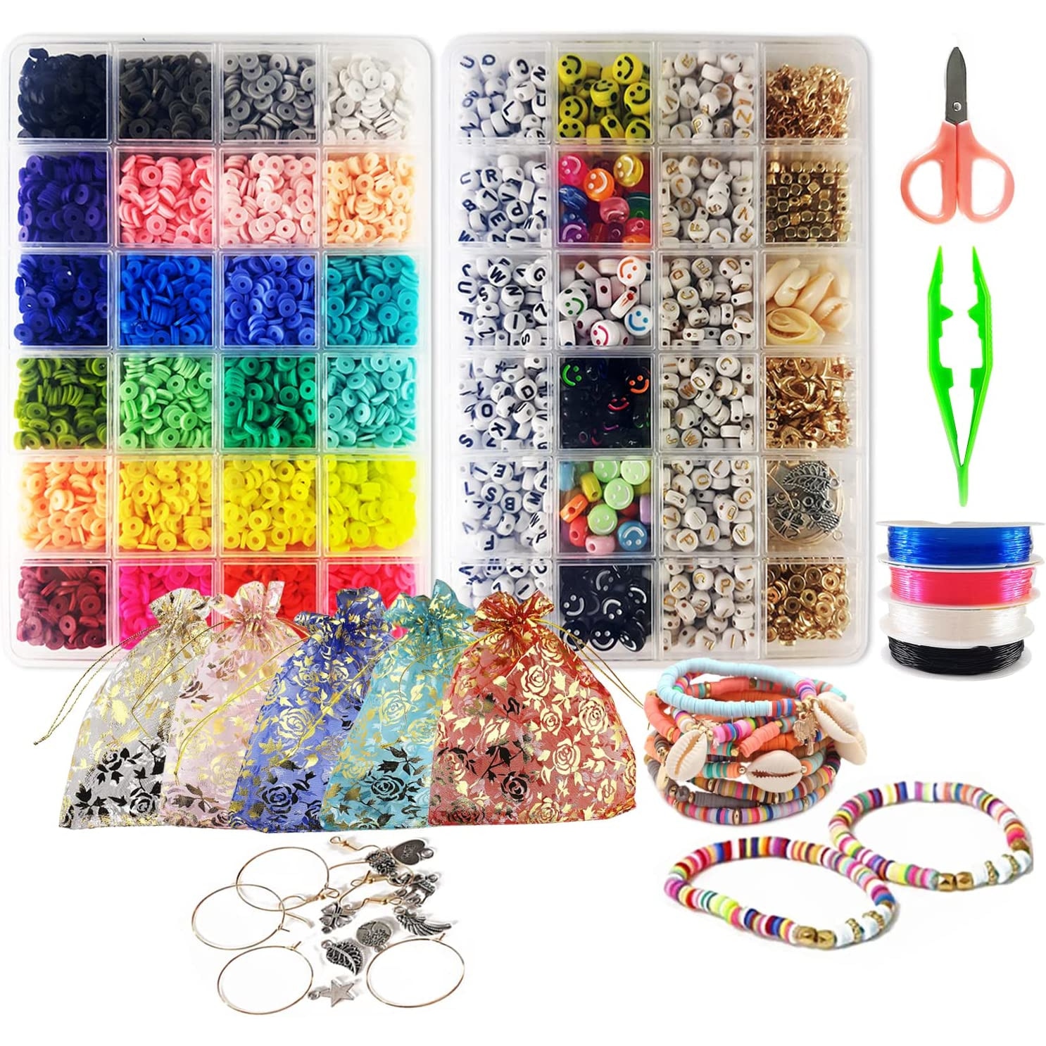 Set Creativ DIY Bratari 7200 buc Multicolor - eMAG.ro