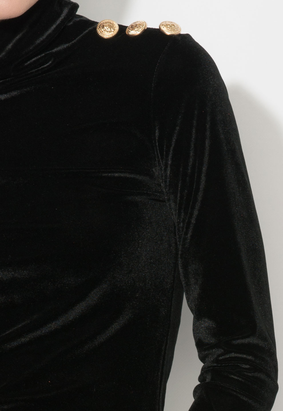 Zee Lane Denim Черна кадифена блуза с поло S - eMAG.bg