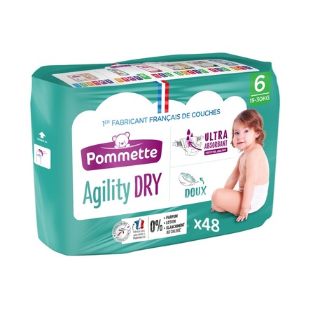 Scutece copii Pommette Nr 6 Junior+ ( 15-30 kg) 48buc - eMAG.ro