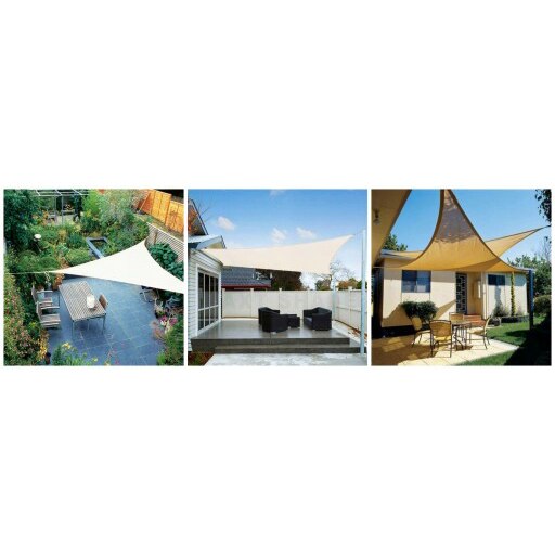 Panza parasolar pentru balcon/gradina/terasa, Zolta, Tesatura, 2x4m ...