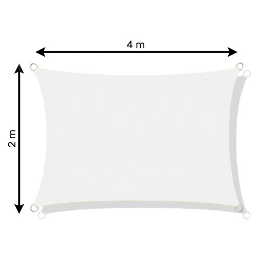 Panza parasolar pentru balcon/gradina/terasa, Zolta, Tesatura, 2x4m ...