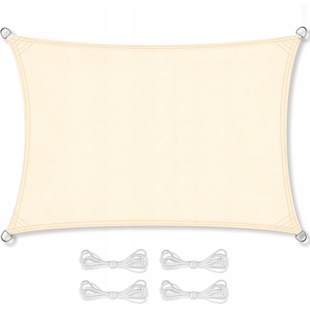 Panza parasolar pentru balcon/gradina/terasa, Zolta, Tesatura, 2x4m ...