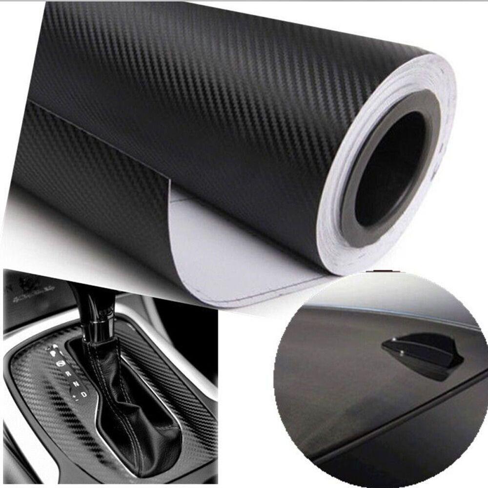 Folie colantare auto Carbon 3D Negru, 3,0m x 1,52m - eMAG.ro