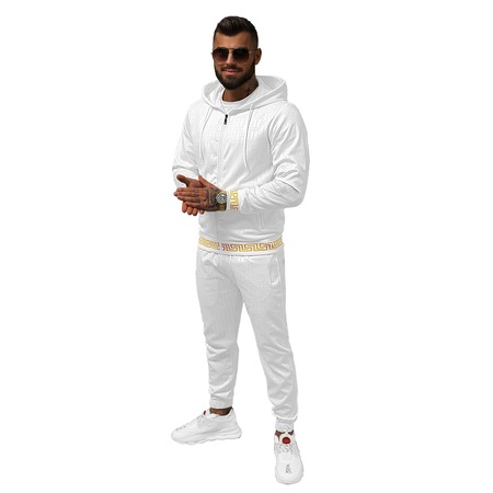Compleu sport barbati alb OZONEE O/3A161 XL - eMAG.ro