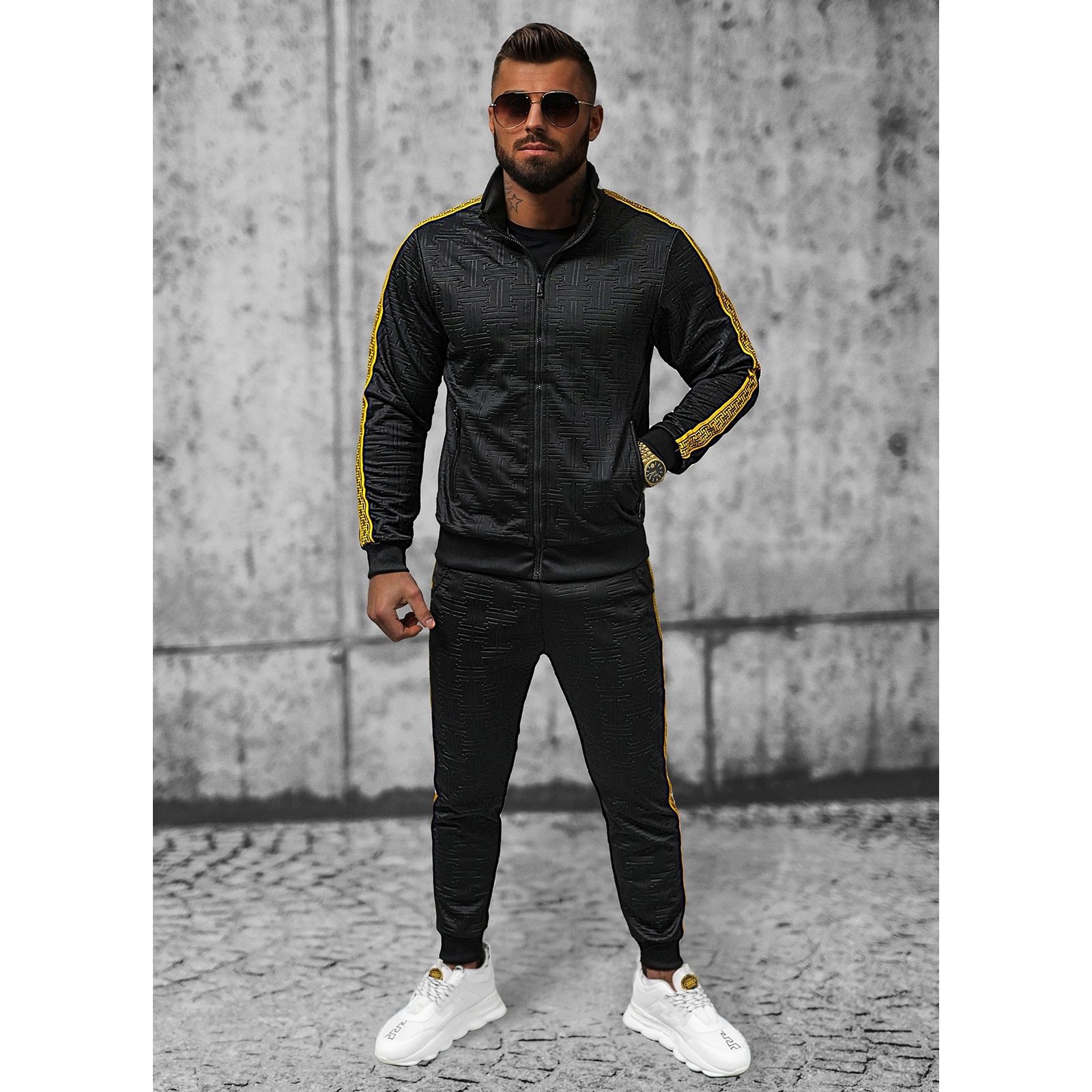 Compleu sport barbati negru OZONEE O/3A163 M - eMAG.ro