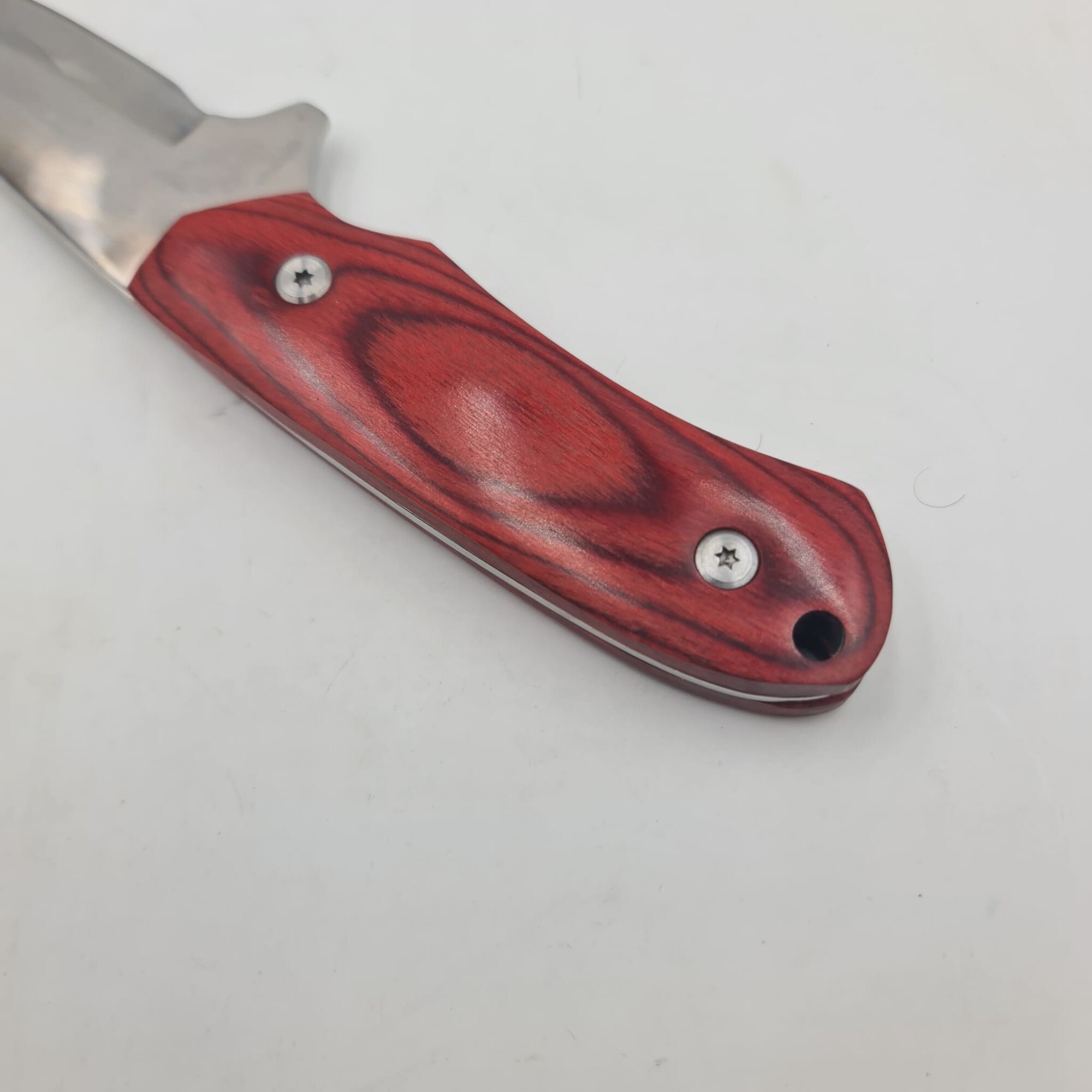 Cutit Ac de Peste, Hook, Maner Lemn, Lama Argintie, Inox, Husa Textila ...