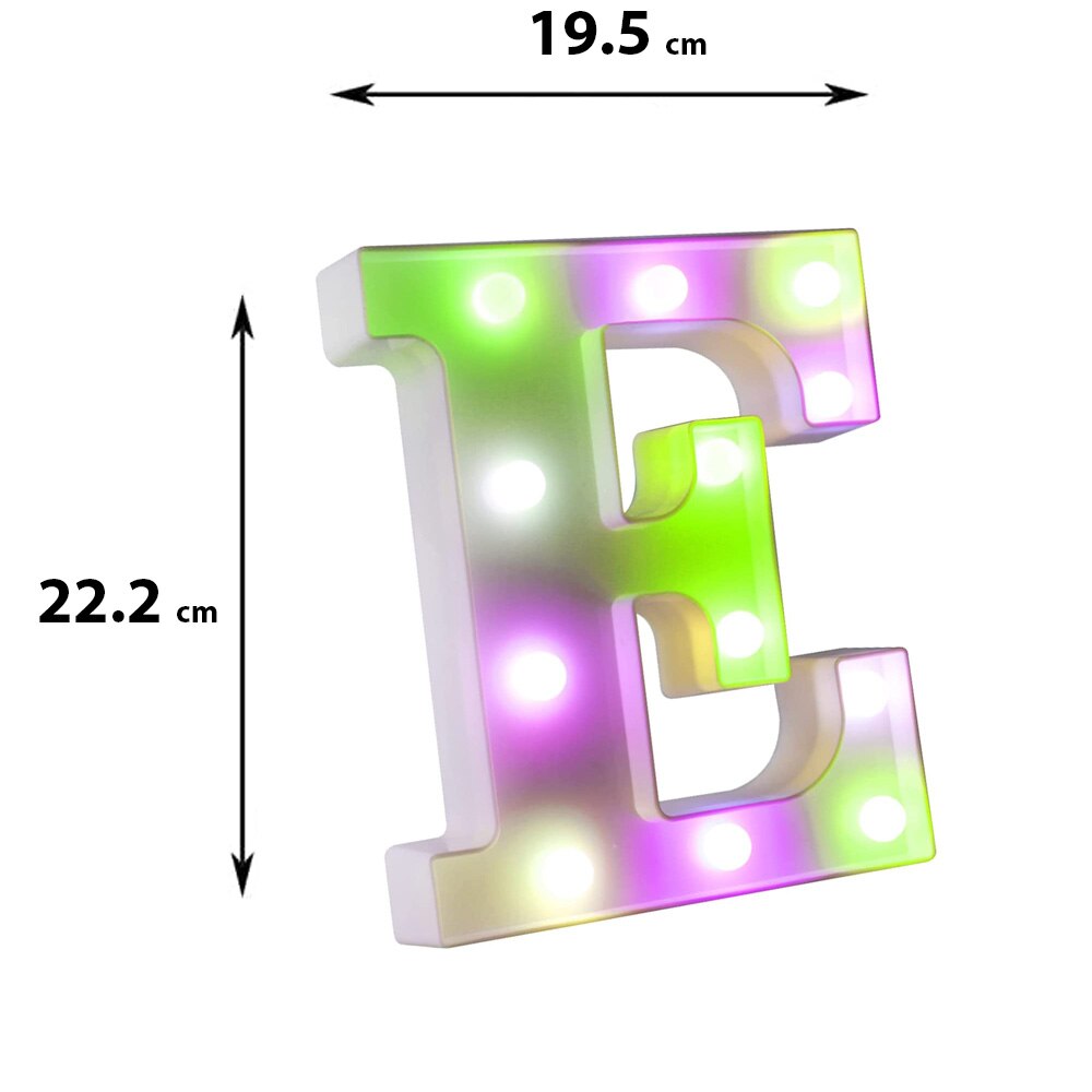 Litera 3d luminoasa led E, volumetrica, cu telecomanda pentru controlul ...