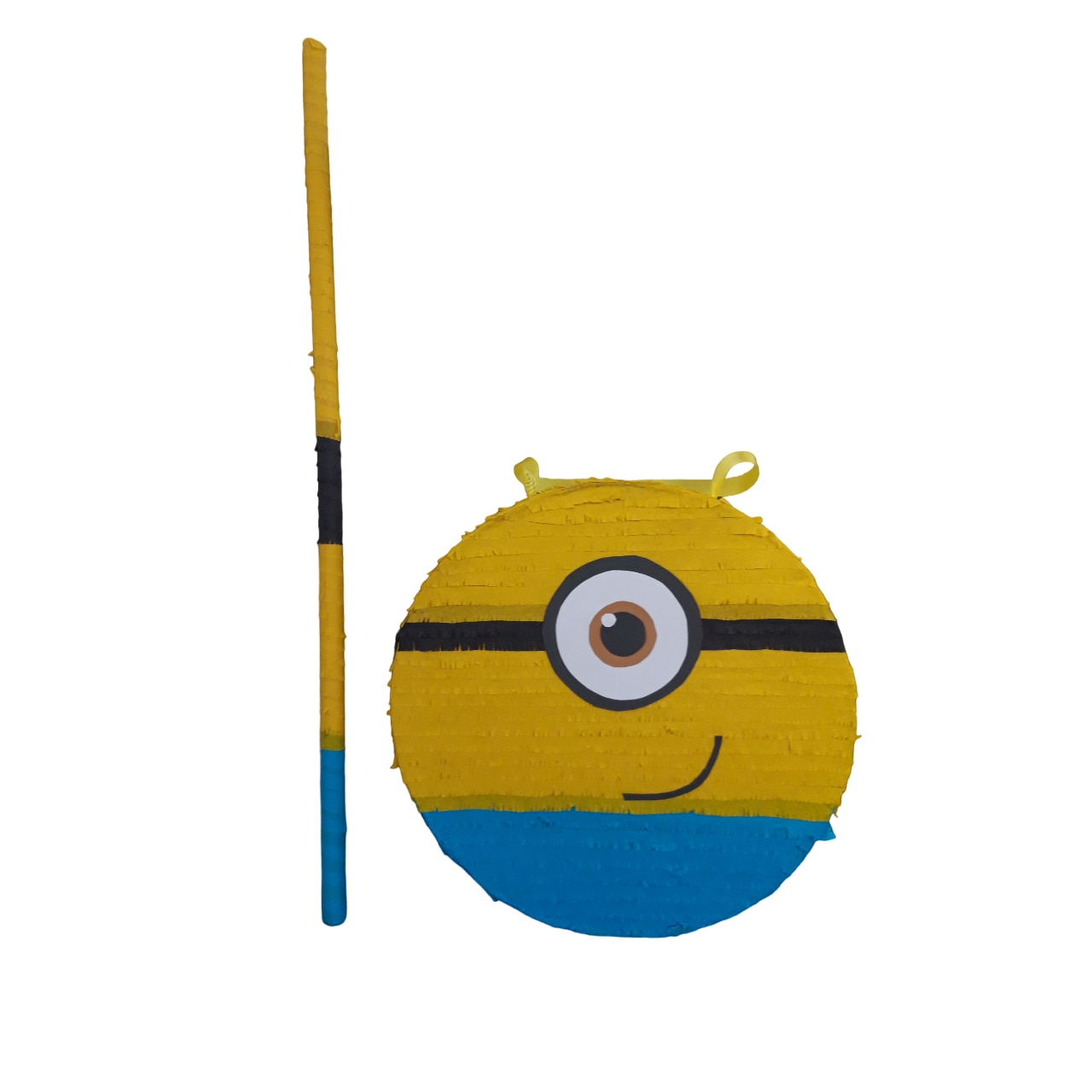 Pinata personalizata, model Minnion, 40 cm, albastru/galben - eMAG.ro