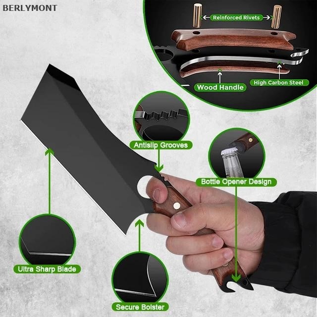 Cutit satar pentru dezosat, forjat manual, Full Tang, antiaderent ...