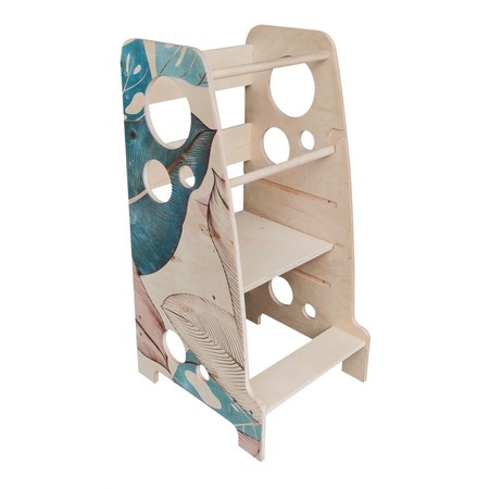 Scaun inaltator, Lila Baby, Lemn, Model Frunza - eMAG.ro