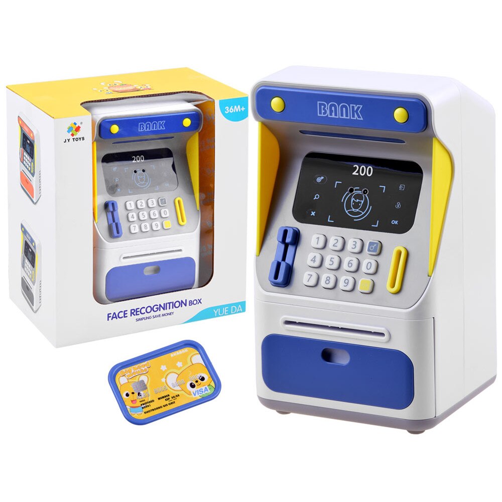 Pusculita ATM copii ZA3998, Plastic, Functie sunet/lumina, Senzor ...