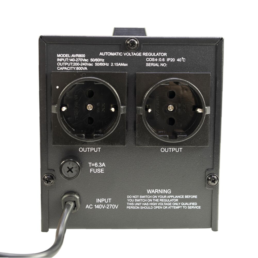 Stabilizator de tensiune cu releu PNI-M800VA, 480W, 800VA, protectie ...