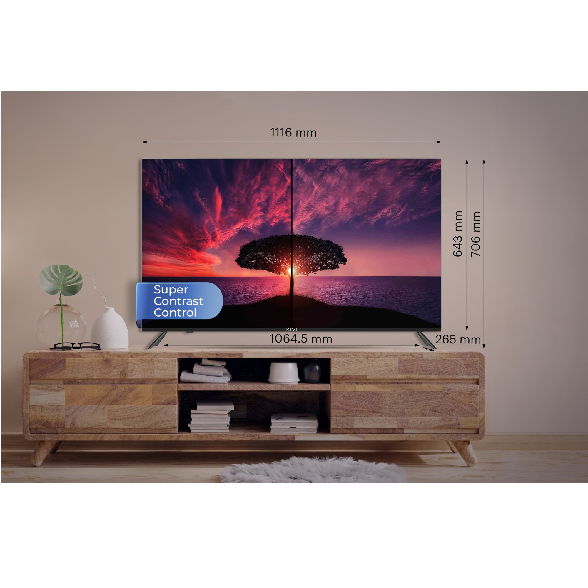 Televizor KIVI LED 50U740NB, 127 cm, Smart Android TV, 4K Ultra HD ...