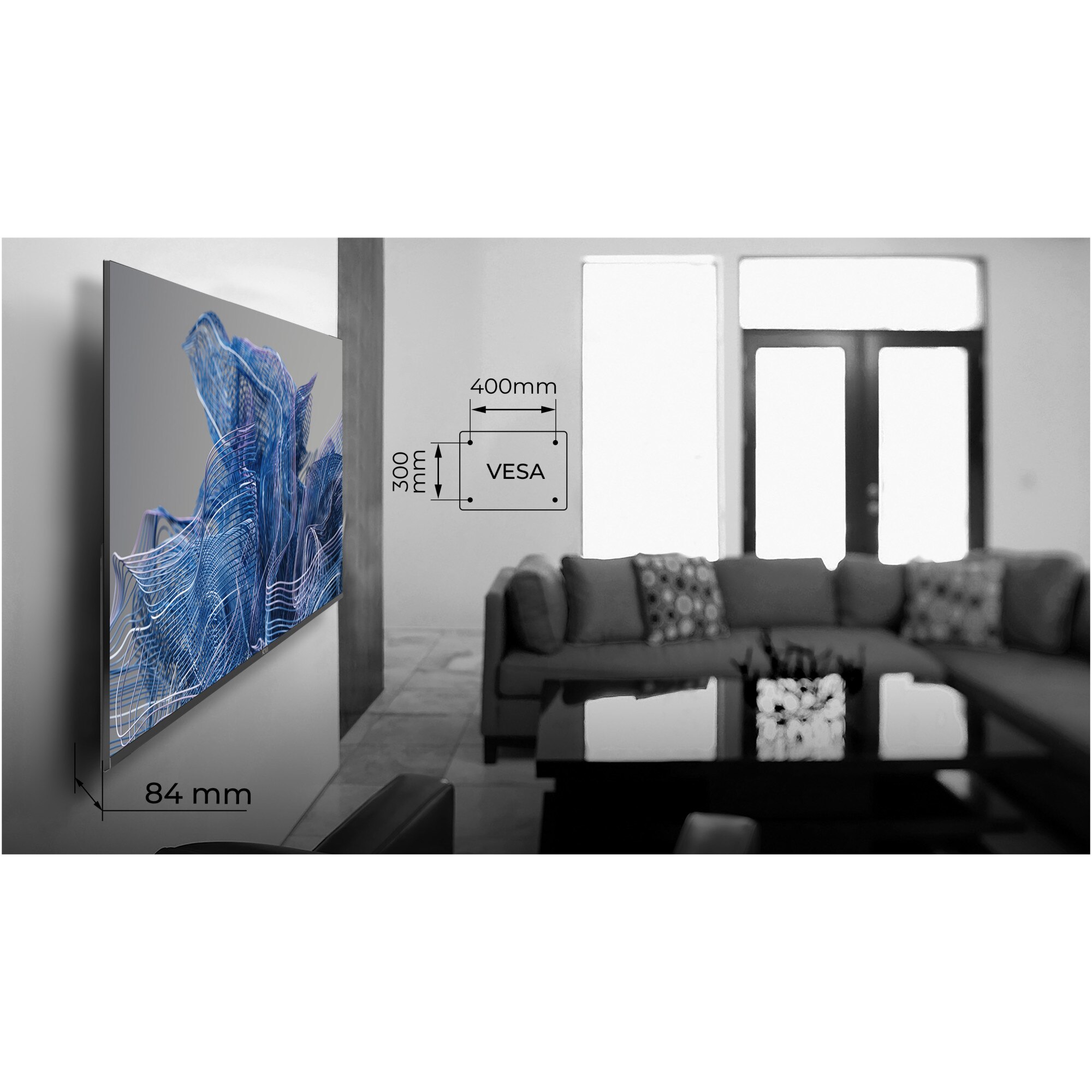 Телевизор KIVI LED 50U740NB, 50" (127 см), Smart Android TV, 4K Ultra ...