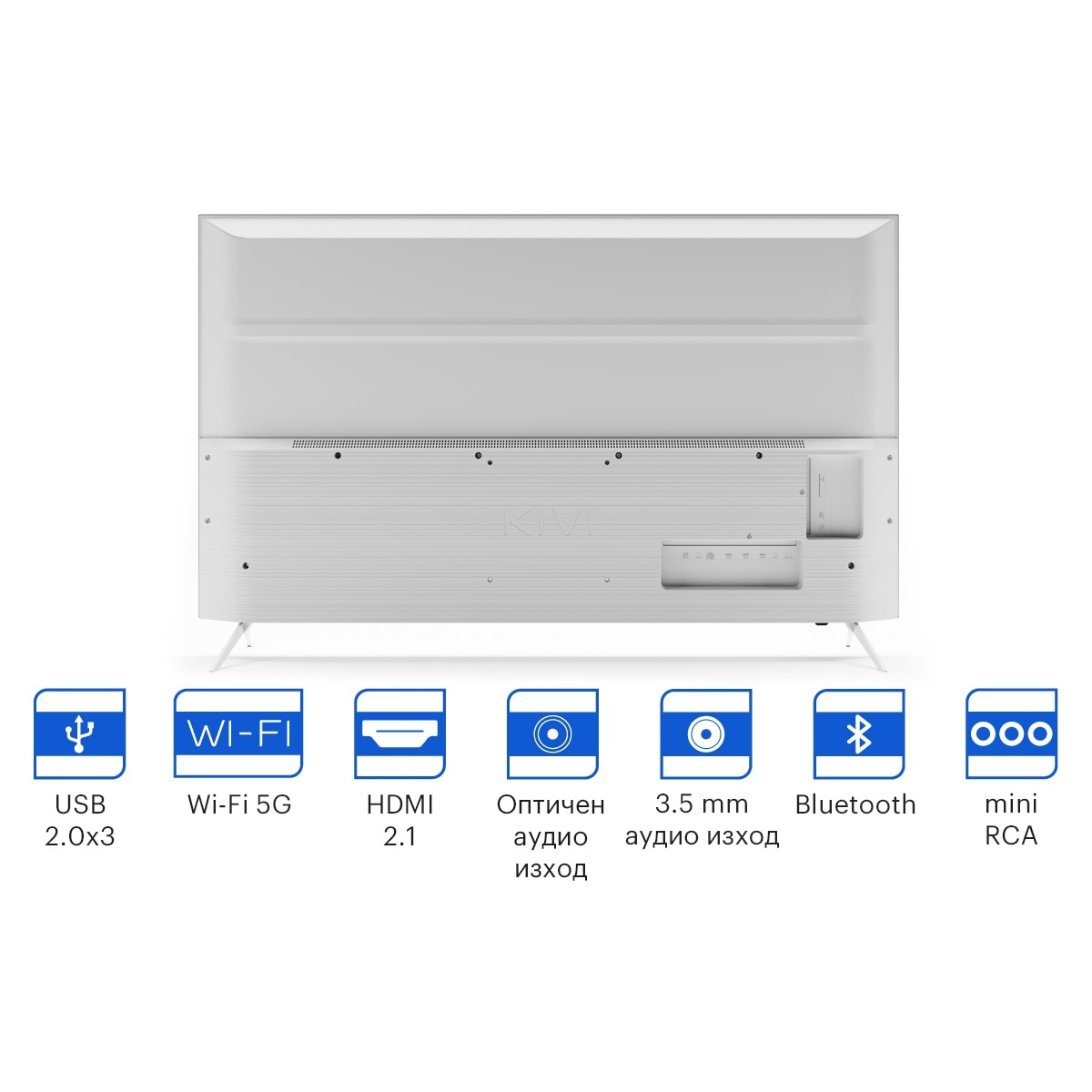 Телевизор KIVI LED TV 55U750NW, 55" (140 см), Smart Android TV, 4K ...