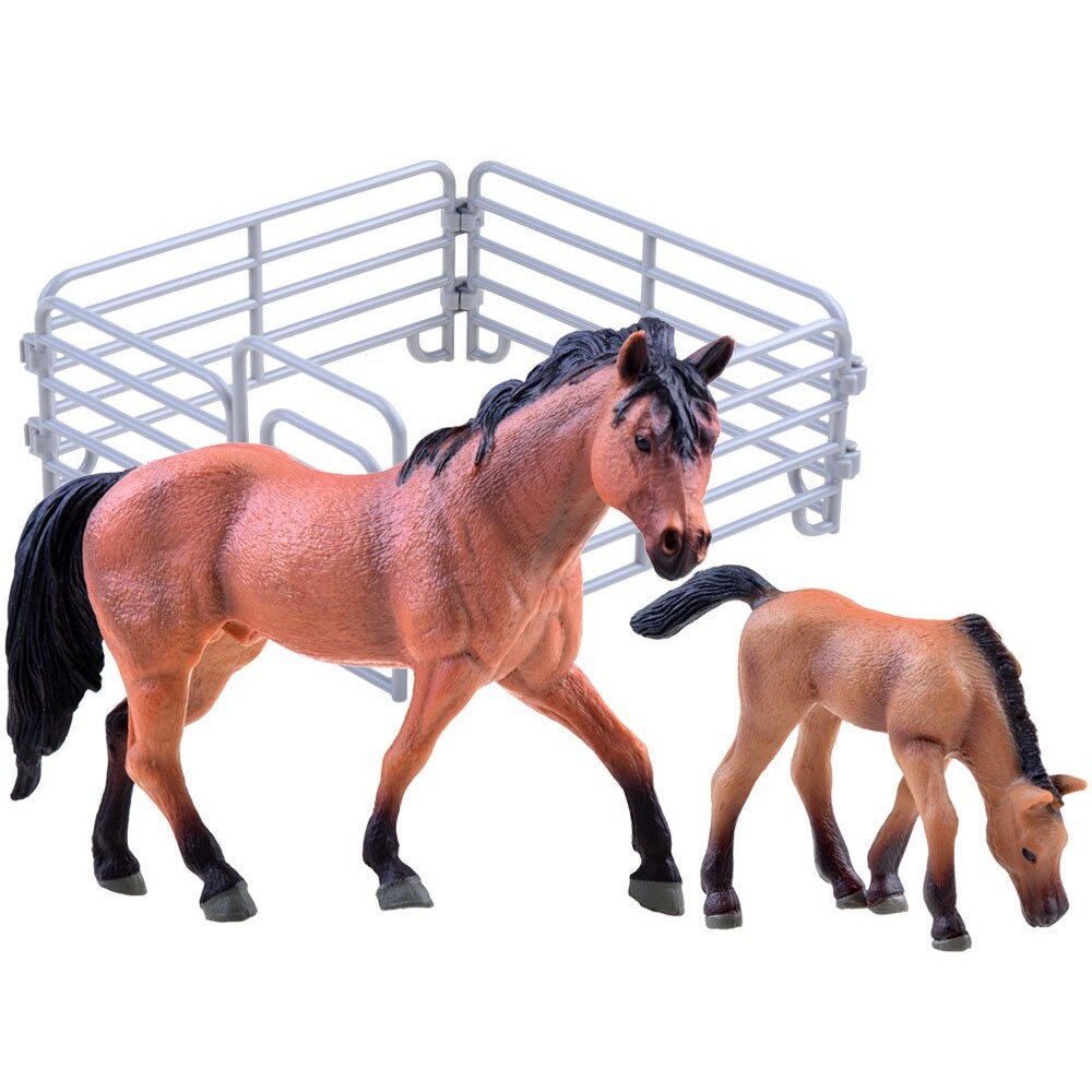 Set figurine cal + manz, Plastic, 10.5 x 14.5 x 3.5 cm, Multicolor ...