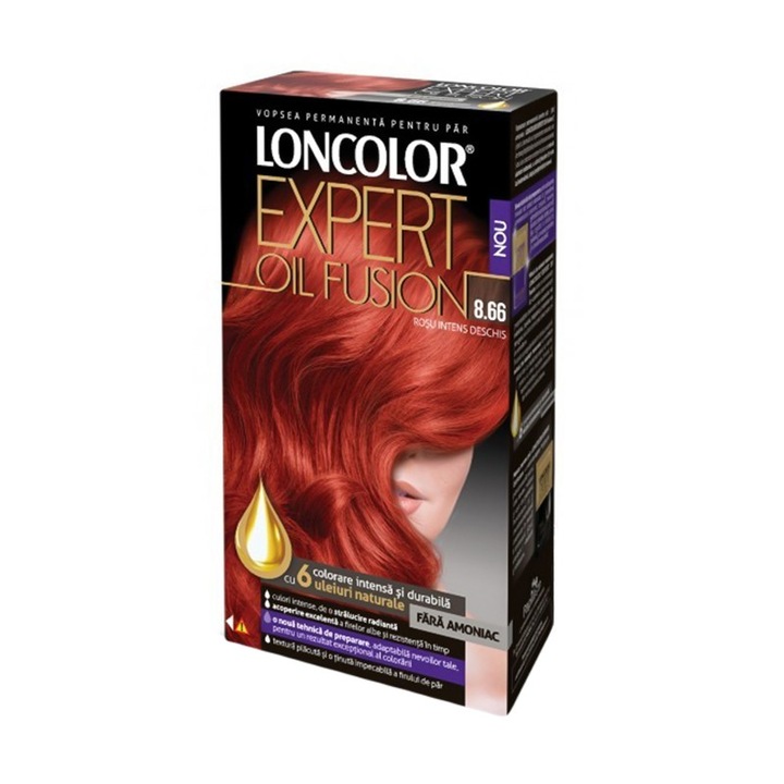 Set Vopsea de Par Permanenta fara Amoniac Loncolor Expert Oil Fusion 8. ...