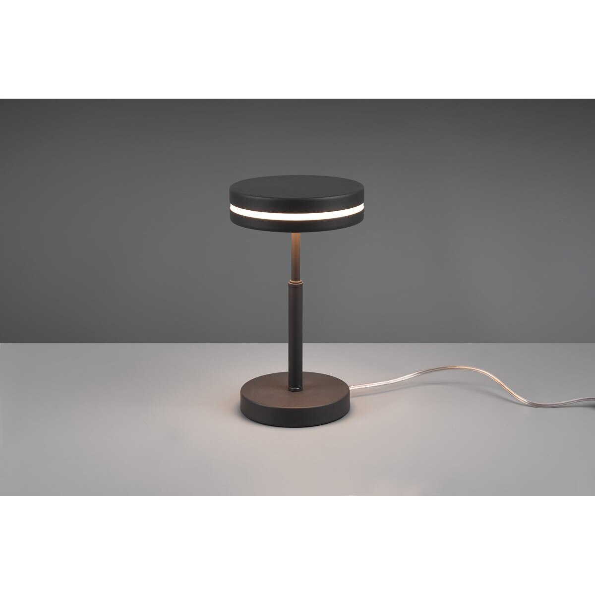 Veioza de noptiera, Trio, LED, Plastic/Metal, IP20, Maro - eMAG.ro