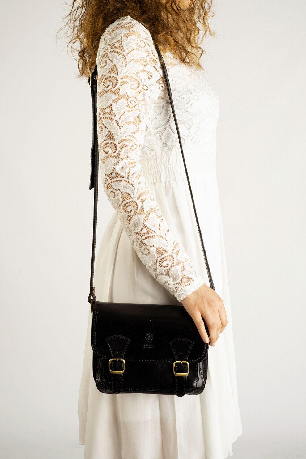 Massimo Castelli, Geanta crossbody din piele, Negru - eMAG.ro