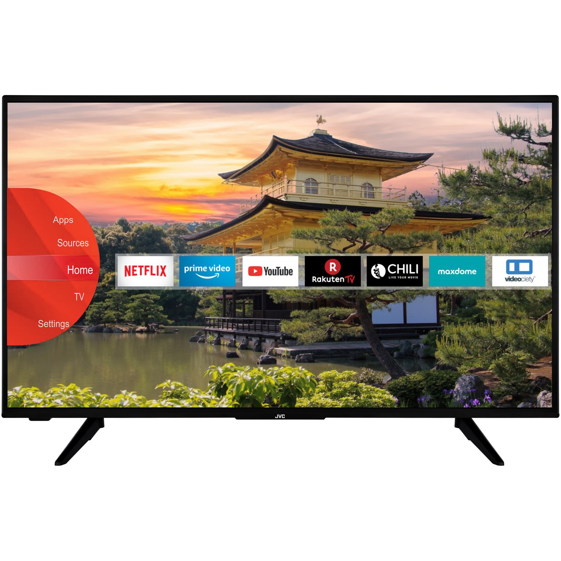 Телевизор JVC LED 43VU3101, 43" (108 см), Smart TV, 4K Ultra HD, Клас F ...