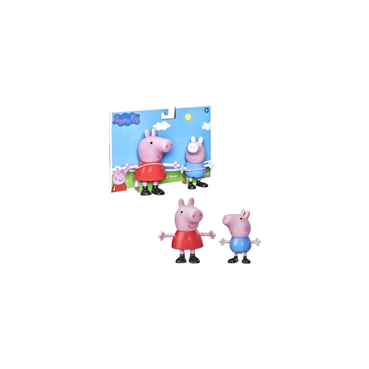 Set Figurine Hasbro Figurinele Peppa Pig Peppa & George 6 cm - eMAG.ro