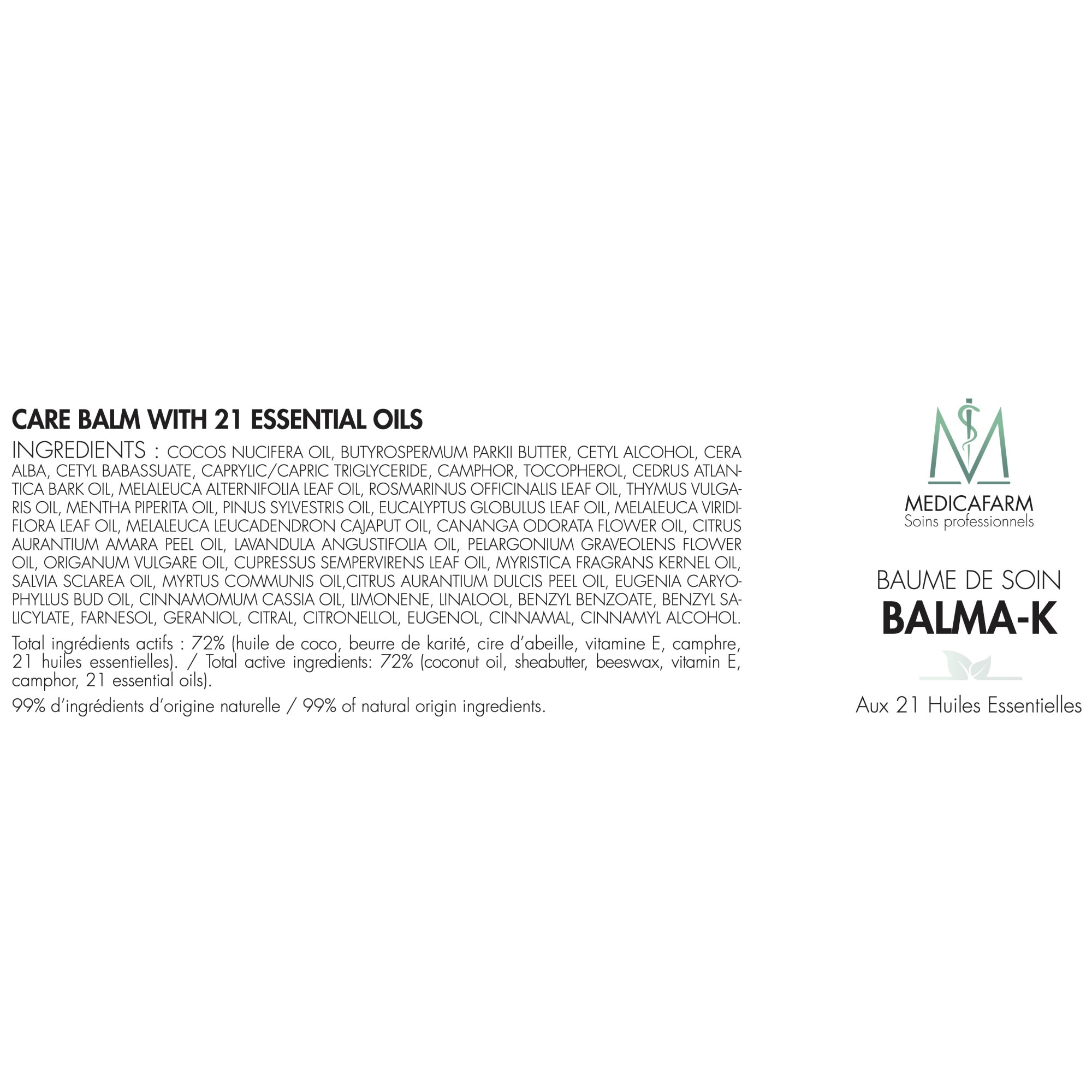 Crema de masaj Balma-K cu 21 uleiuri esentiale, efect de incalzire, 100 ...