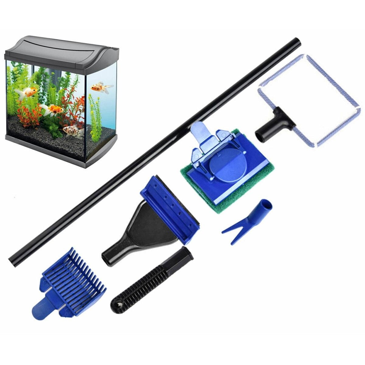 Kit multifunctional curatare acvariu, Zola®, 5 varfuri inlocuibile ...