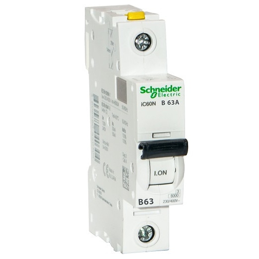 Intrerupator de circuit 1P B63A iC60N schneider A9F03163 - eMAG.ro