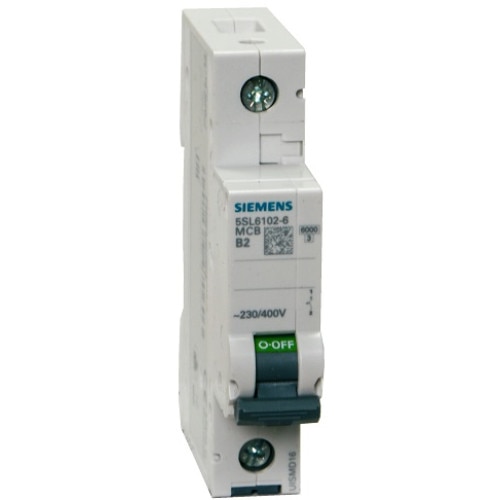 Автоматичен прекъсвач 1P B2A 6kA AC 5SL6102-6 SIEMENS - eMAG.bg