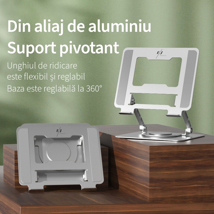 Stand multifunctional pentru laptop reglabil pe inaltime, fabricat din ...