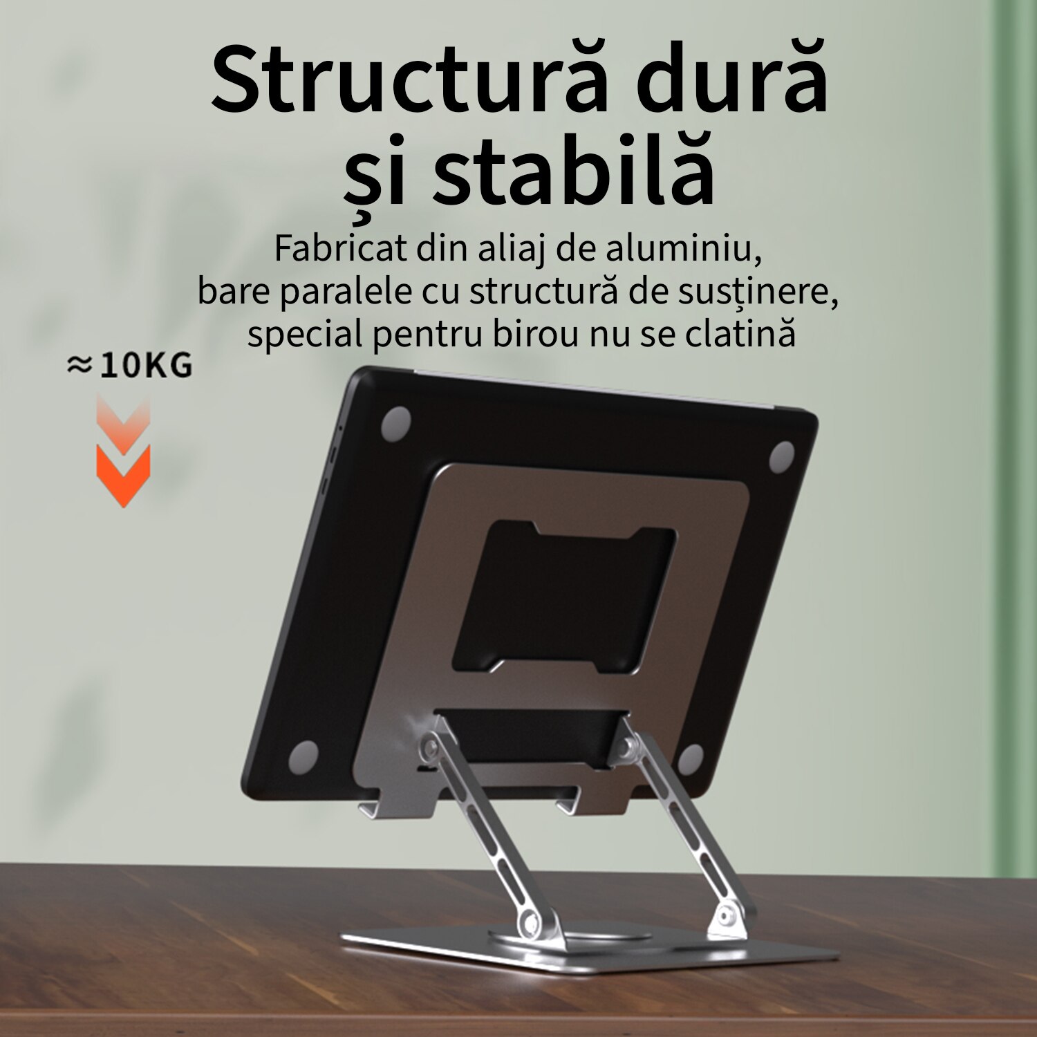 Stand multifunctional pentru laptop reglabil pe inaltime, fabricat din ...