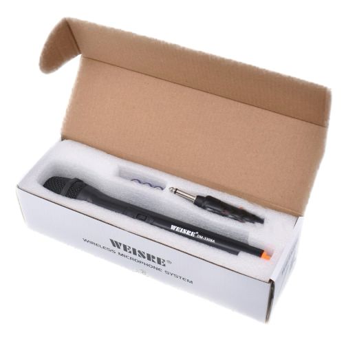 Microfon Profesional Wireless, WEISRE Cu Receptor, Clear Sound - eMAG.ro