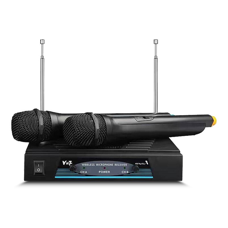 Set Microfoane Wireless, Weisre WM-03V, Clear Sound, 2 microfoane - eMAG.ro