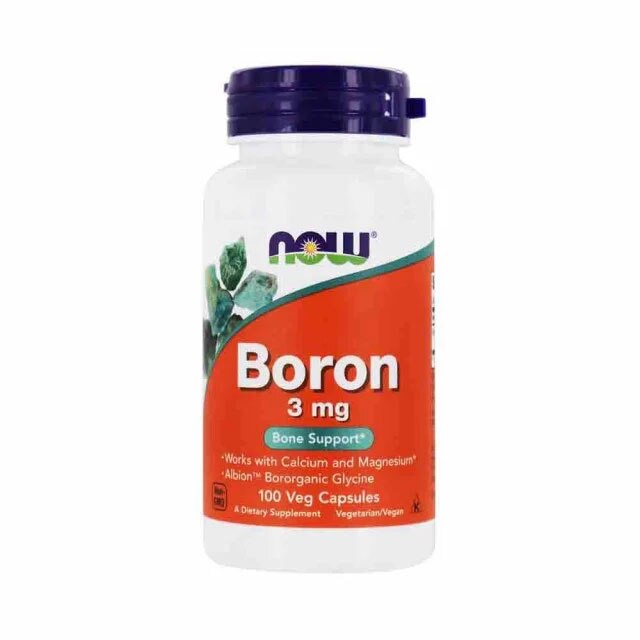 Boron Bor Mineral 3 miligrame 100 capsule Now Foods - eMAG.ro