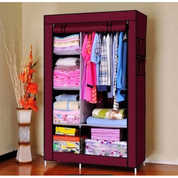 Dulap textil pliabil pentru imbracaminte, 105 X 45 X 175 CM - eMAG.ro