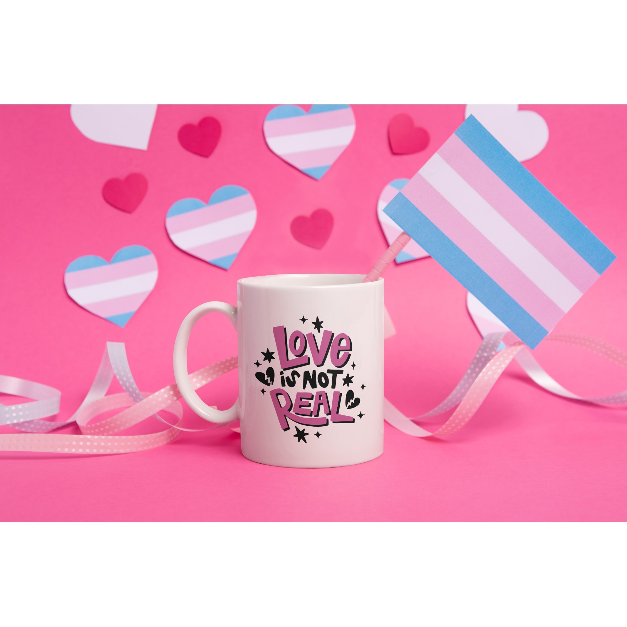 Персонализирана чаша за хора, разочаровани от любовта, Love, с ...