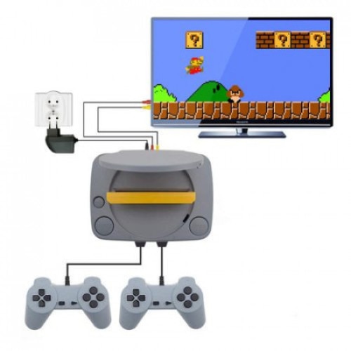 Consola de Jocuri Video Retro, SUPER-8BIT-GAME, cu 2 Joystick-uri 1 ...