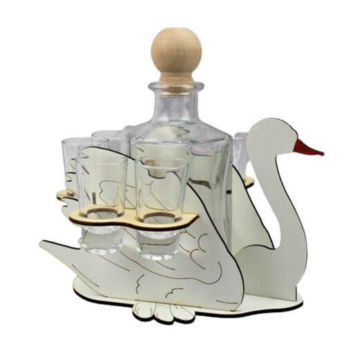 Set carafa 0,5l si 6 pahare 25ml, model lebada - eMAG.ro