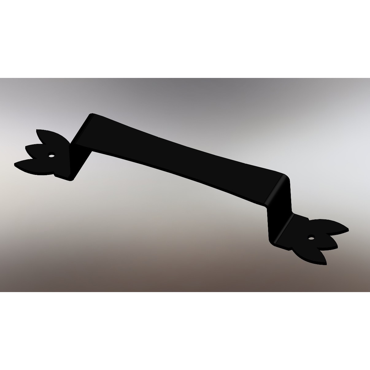 Maner metalic model Rustic 192 mm Model 1, negru - eMAG.ro