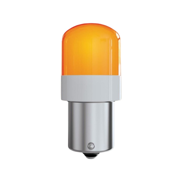 Set 2 becuri LED PY21W 12V 6W 4300K BAU15s Lucas - eMAG.ro