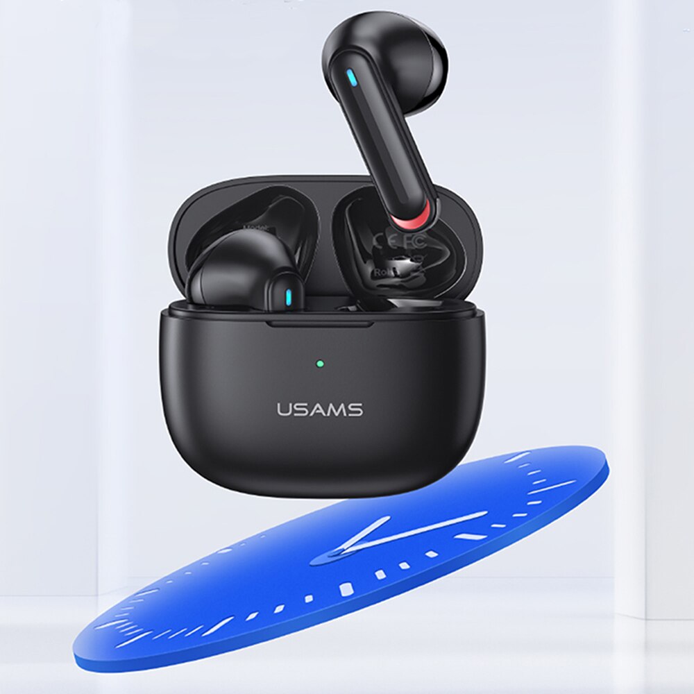 Casti Bluetooth Wireless TWS, Bluetooth 5.2, Dual-Mic, USAMS NX10 ...