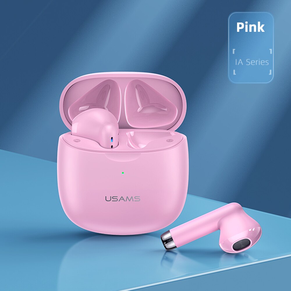 Casti Bluetooth Wireless, USAMS IA04 Series BHUIA04, Roz - eMAG.ro