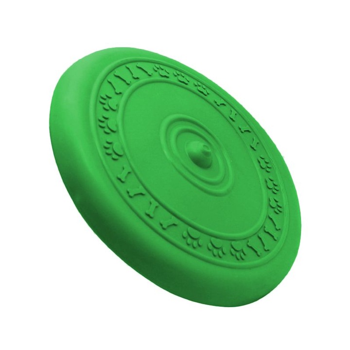 Disc zburator frisbee, Plastic, 21 cm, Verde - eMAG.ro