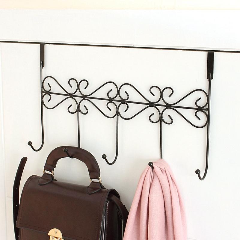 Cuier Usa, Model cu 5 Agatatori, 38 cm, Metal, Negru - eMAG.ro
