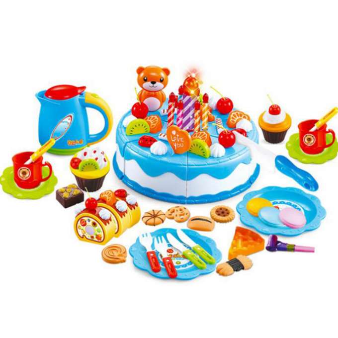 Tort aniversar cu 80 de accesorii Happy Birthday - eMAG.ro