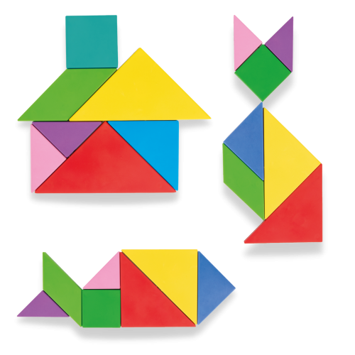 Joc Tangram magnetic Pilsan 7 piese - eMAG.ro